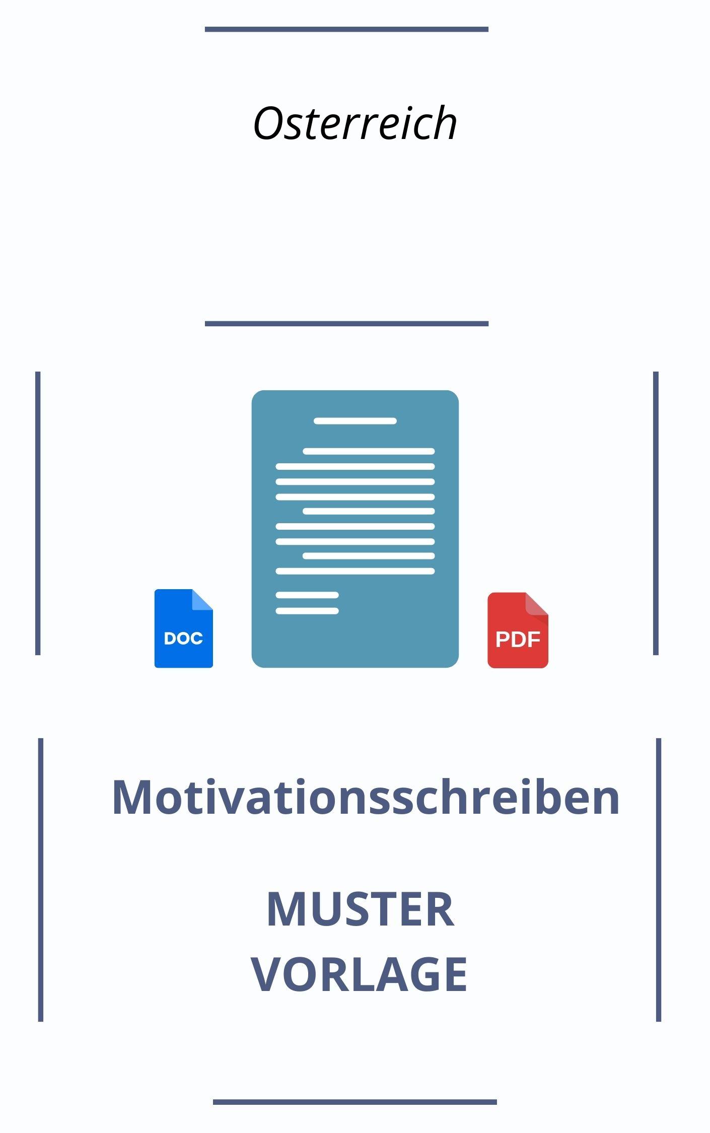Motivationsschreiben Österreich